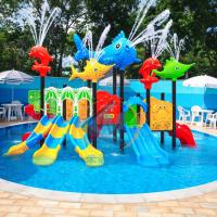 China Medium Ocean Theme Kids Water House – FRP Water Play Structure with Multi Water Slide for Water Parks Use for sale