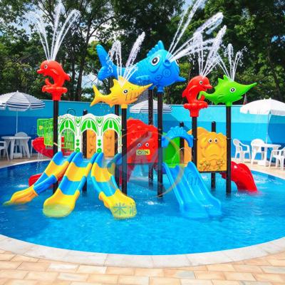 China Kids Ocean Theme Water Play Structure – Multi-Slide Small Water Playground for Kids Water Parks with CE Certified for sale