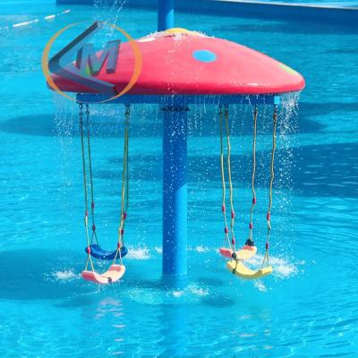 China Custom Water Swing – Multi-Seat Mushroom Swing for Kids Splash Pools & Aquatic Parks for sale