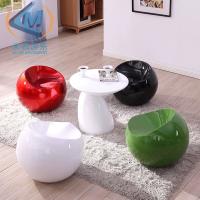 China Fiberglass Apple-Shaped Ball Chair – Seating for Mall Leisure Areas for sale