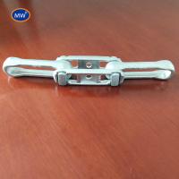 China Oval Link Shape Drop Forged Rivetless Chain Solid Pin and 3 Inches Pin Length for Heavy Duty Applications for sale