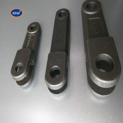 China 1.5 Inches Width Drop Forged Rivetless Chain Oval Link Shape Solid Pin High Strength Mechanical Transmission Chain for sale