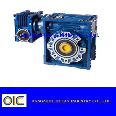 China Combination Worm Gear Units Gearbox Aluminum Case NMRV / NMRV030+040 , 030+050 , 030+063 , 040+075 , 040+090 , 050+110 for sale