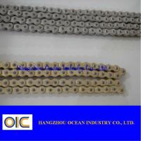 China Sport Silver Steel Motorcycle Chain with 120 Links and 10.16mm Roller Diameter for sale