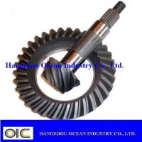 China Accurate AGMA 8-9 Spiral Bevel Steel Crown Wheel And Pinion Gears With 10 Splines for sale