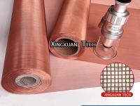 China 120mesh Copper Wire Mesh Aperture 0.13 - 0.16mm Plain Weave Red Color for sale