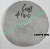 China 140mm Dia 60mesh Extrusion Screens For Sieving In Plastics Or Filters for sale