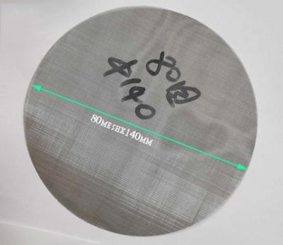 China 80mesh 40mesh Dia 140mm Extrusion Screens For Sieving In Plastics Or Filters for sale