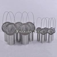 China Pipeline Basket Stainless Steel Filter Screen With Bevel Mouth for sale