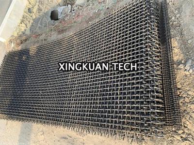 China Vibrating Mine Screen Mesh , Quarry Screen Mesh In Hook Edge for sale