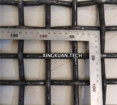 China Lock crimp Woven wire screen for mining quarry aggregate sifting wth high wear resistance for sale