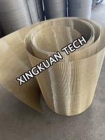 China 0.308mx50m Brass Color Continuous Belt Filter For Plastic And Rubber Extrusion for sale