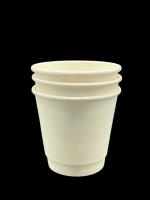 China Custom Printed 8oz Double Wall Paper Cup Compostable Biodegradable for sale