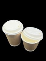 China Custom Printed 8oz Double Wall Paper Cup Compostable Biodegradable for sale