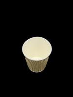 China 8oz 16oz 20oz 12oz Ripple Paper Cups Custom Paper Coffee Cups Leakproof for sale