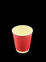 China 8oz 16oz 20oz 12oz Ripple Paper Cups Custom Paper Coffee Cups Leakproof for sale