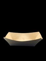 China Customized Size Kraft Boat Tray Kraft Paper Food Boats Easy To Handle for sale