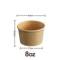 China Heat Resistance 8oz Kraft Soup Container Paper To Go Bowls Customised for sale