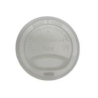 China Durable Bpa Free CPLA Lid  ф62mm Strawless Biodegradable White Black for sale