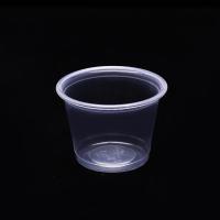 China Disposable Transparent Small Mini Food Container Plastic Sauce Cup with Lid Unit for sale