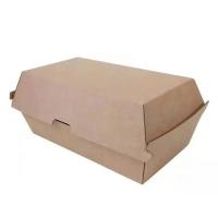 China 100% Recycled Corrugated Food Packaging Box Paper Hamburger Box Customized Shape for sale