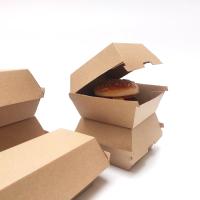 China Degradable Eco Friendly Corrugated Food Box Burger Packaging Box Durable for sale