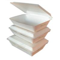 China 600ml Packaging Paper Lunch Box Clamshell Take Out Containers Stackable for sale