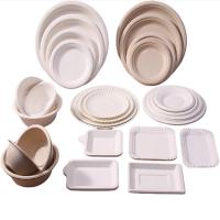 China 9 Inch Round Pulp Plate Biodegradable Sugarcane Disposable Food Plate for sale