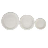 China Greaseproof Microwavable Biodegradable Food Container Disposable Bagasse Plate for sale