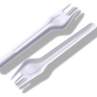 China OEM Sugarcane Bagasse Cutlery Sugarcane Fork Grease Resistant for sale