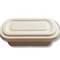 China 850ml Bagasse Takeaway Containers For Food Packaging In Restaurante for sale
