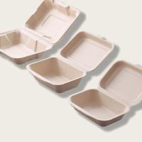 China 450ml Pulp Lunch Box Eco Friendly Takeaway Containers Water Resistance for sale