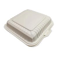 China Safe and environmentally degradable packaging box 450 ml corn starch food container for sale