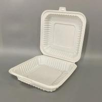 China Safe and environmentally degradable packaging box 450 ml corn starch food container for sale