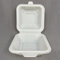China Safe and environmentally degradable packaging box 450 ml corn starch food container for sale