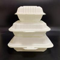 China Safe and environmentally degradable packaging box 600 ml corn starch food container for sale