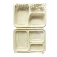 China Storage and containers Eco-friendly biodegradable corn starch food containers bento boxes for sale