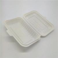 China corn starch lunch box with lid take-away packaging box disposable fast food box wholesale for sale