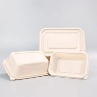China Disposable Long Corn Starch Food Container 32oz Freezer Safe Reusable for sale