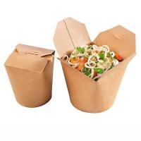 China Takeaway noodles soup round noodle box accept cowhide blank noodle boxes pasta box for sale