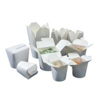 China Creative food packaging round bottom take away noodle pasta paper boxes 26oz for sale