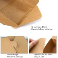 China Biodegradable Kraft Paper Lunch Box For Food Packaging Food Container At Best Price for sale