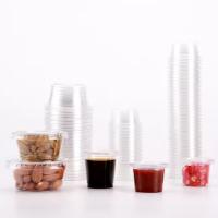 China Reusable 5oz PLA Small Plastic Sauce Cups With Lid Biodegradable for sale