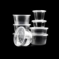 China Microwave Safe 24oz Custom Logo Clear PLA Salad Bowl With Lids for sale