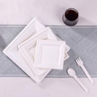 China Takeaway Paper Containers Square Paper Plate For Takeout No Oil for sale
