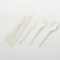 China CPLA Manufacture Disposable Fork Biodegradable Eco Friendly Cutlery Fork Sustainable for sale