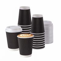 China Double Layer 16oz Paper Coffee Cups  Eco Friendly Hot Drink Paper Cup for sale