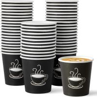 China Biodegradable 12oz Brown Double Layer Paper Cup Corrugated Coffee Cups With Lids for sale