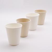 China Biodegradable Bagasse Coffee Cups Sugarcane Pulp Cups Chemical Resistant for sale