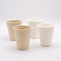 China Biodegradable Bagasse Coffee Cups Sugarcane Pulp Cups Chemical Resistant for sale